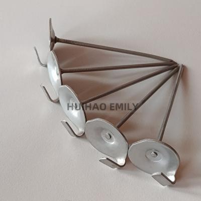 China 14Ga Stainless Steel 304 Lacing Anchors Insulation Pins For Removable Blanket Pads for sale