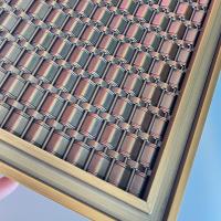 China Brass Elevator Metal Mesh With Brushed Finish for sale