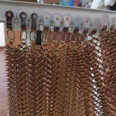 China Custom Aluminum Steel Coil Curtain Space Divider 0.8mm Wire for sale