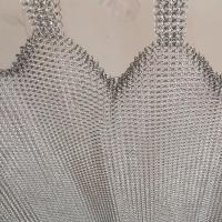 China Fireplace Screens Metal Ring Mesh With Antique Colored Finished for sale