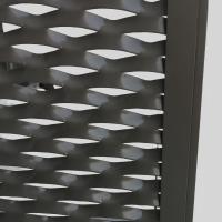China Expanded Metal PVDF Architectural Mesh Facade With Installation Frame for sale