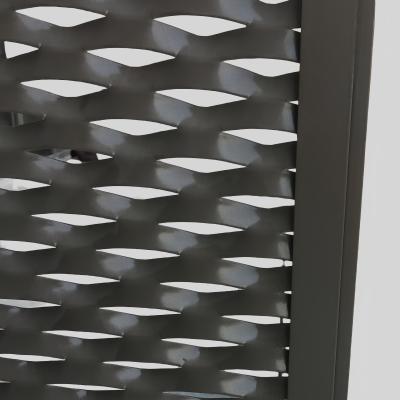 China Expanded Metal PVDF Architectural Mesh Facade With Installation Frame for sale
