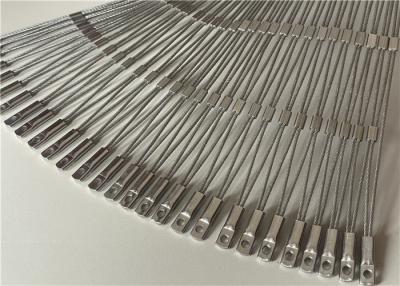 China Ferrule Type Stainless Steel Wire Rope Mesh For Safety And Fall Protection for sale