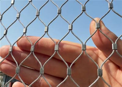China 2.0mm 316 Stainless Steel Rope Mesh Safety Nets Used For Zoo Enclosures for sale