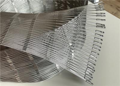 China 1.5mm flexible stainless steel cable mesh 316 Grade Used For public balustrades for sale