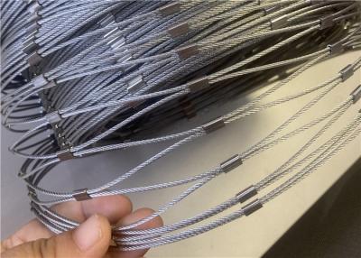 China 2mm 316 Grade Flexible Stainless Steel Rope Mesh For Zoo Animal Enclosures & Bird Netting for sale