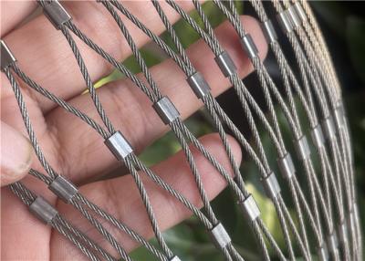 China 2.5mm Stainless Steel Ferrule Rope Mesh Strong And Flexible For Building Facade Green Wall for sale