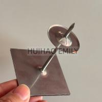 China Air Duct Liner 63.5mm Self Stick Insulation Hangers Nails In HVAC System for sale
