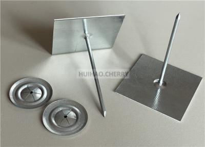 China Double Face Tape Self Adhesive Insulation Pins 12Ga Dia With Clip Fix Glass Wool for sale