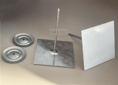 China Zinc Plated Steel Wall Or Ceiling Insulation Pins And Washers (63mm Long) With Adhesive (Sticky) Base for sale