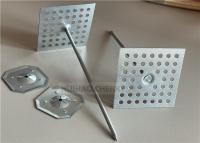 China Galvanized Steel Perforated Base Insulation Pin & Clip 3x125mm For Installing Rock Wool Insulation for sale