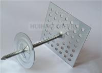 China Galvanized Steel Perforated Base Insulation Anchor Pins For Fastening Rock Wool & Fiberglass Wool Insulation for sale