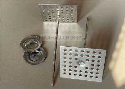 China 12Gauge Aluminium Perforated Base Insulation Pins for impaling and installing various thermal and acoustical insulation material for sale