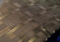 China Customized Woven Metal Textile For Tempered Laminated Glass for sale