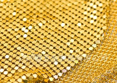 China Flexible Aluminum 3mm Metal Sequin Fabric For Interior Decoration for sale
