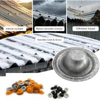 China Galvalume Metal Screw Cap For Roofing Screws Used In Corrugated Steel Roofing Fasteners for sale