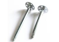 China Rock Wool Galvanized Steel Insulation Anchor Pins 8mm Tube 35mm Disc Base for sale