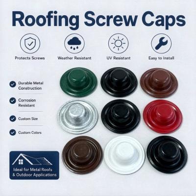 China 35mm Galvanized Steel Roofing Screw Cap For Roof Screws Used In Roofing Fasteners for sale