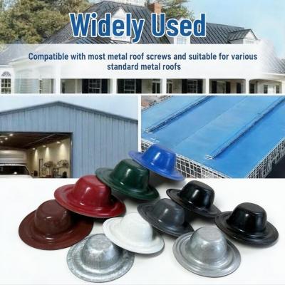 China UV Resistant Roof Screw Caps,Metal Screw Caps Match Colorful Corrugated Steel Sheet for sale