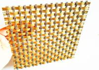 China SS & Brass Architectural Crimped Woven Mesh , Interior Crimped Metal Screen for sale