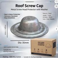 China RAL 7016 Grey metal roof 35mm screw caps cover waterproof roofing sheet screw caps for sale