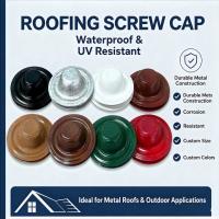 China Green Color Metal Roof Screw Caps Washer Cover Corrugated Roofing Sheet Screws for sale