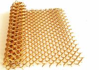 China Spiral Weave Diameter 1.2mm Aluminum Mesh Fabric For Hotal Decoration Ceiling for sale