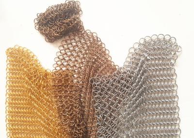 China 1.2MMX10MM Fire Protection Metal Ring Mesh for Partition Wall Fabrication for sale