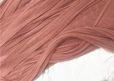 China 1.2mm Wire Alumium Metal Mesh Drapery 5x5mm With Gold Color For Room Decoration for sale