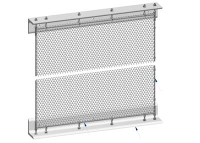 China Installation System Metal Mesh Drapery Spraying Coated Surface Treatment for sale