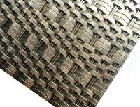 China Stainless Steel Woven Wire Fabric , Decorative Architectural Rigid Mesh Facade for sale