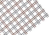 China Antique Brass Architectural Woven Metal Mesh Fabric with Stainless Steel Flat Wire for sale