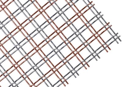 China Antique Brass Architectural Woven Metal Mesh Fabric with Stainless Steel Flat Wire for sale