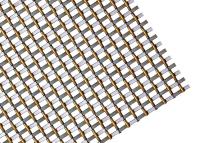 China Wall Cladding Atlantic Architectural Metal Fabric With Crimped Flat Wire for sale