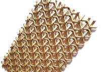 China PVD Rose Gold Stainless Steel Decorative Wire Mesh 1500mm W 3700MM L Panel for sale
