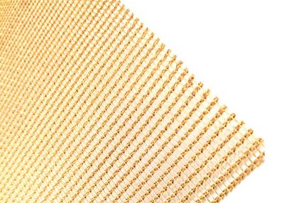 China 2500mm Width Copper Laminated Wire Mesh For Architectural Art Glass Partition for sale