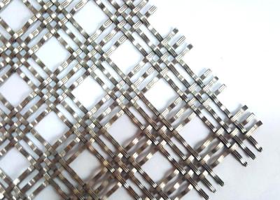 China Furniture Cabinetry Designs Architectural Metal Mesh Weaved With 1.2x3.5mm Wire for sale