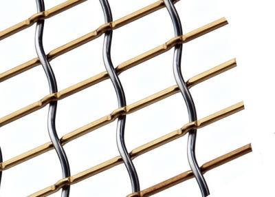 China Lock Crimped Decorative Wire Mesh For Waiting Room Partition for sale