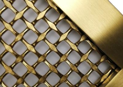 China Crimped Type Weave Architectural Metal Screen With Stainless Steel or Aluminum for sale