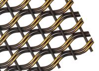 China Antique Plated Fish Hole Shape Decorative Wire Mesh Used For Facade Infill Panel for sale