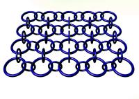 China Stainless Steel Chain Braid Metal Ring Mesh For Security Areas Background for sale