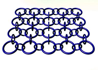 China Stainless Steel Chain Braid Metal Ring Mesh For Security Areas Background for sale