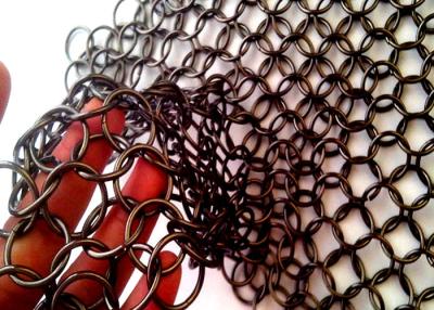 China 1.2mm Dia10mm OD Decorative looped Metal Ring Mesh For Lamp Cover By Custom made for sale