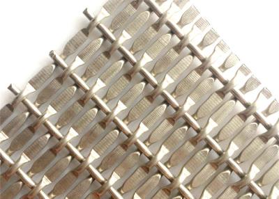 China Stainless Steel Crimped Woven Wire Mesh For Curtains Cabinet Door for sale