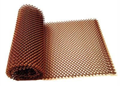 China Chain Link Type Lightweight Aluminum Metal Mesh Drapery For Space Divider for sale