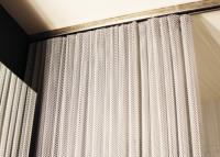 China Iso Aluminum Metal Coil Drapery , Coil Mesh Drapery For Space Partition for sale