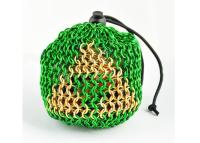 China DIY Stainless Steel Aluminum Chainmail Metal Ring Mesh Dice Bag With Color Plated for sale