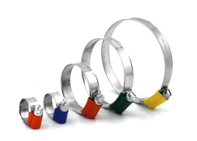 China Insulation Metal Clamping Band Hose Clips for sale