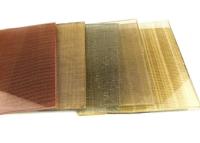 China Decorative Metal Fabric Laminated Glass PVB For Hotel Room Dividers for sale