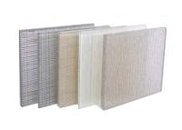China Decorative Metal Fabric Laminated Glass PVB For Hotel Room Dividers for sale